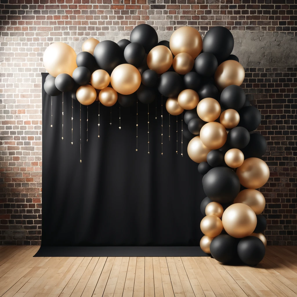 Prom Backdrop with 8ft Organic Garland - Capture Unforgettable Moments ...